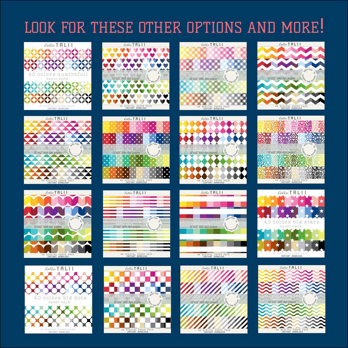 Tiny Dots DIGITAL PAPER Rainbow Polka Dots Backgrounds Little - Etsy