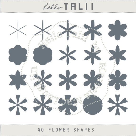 6 Petal Flower Shape