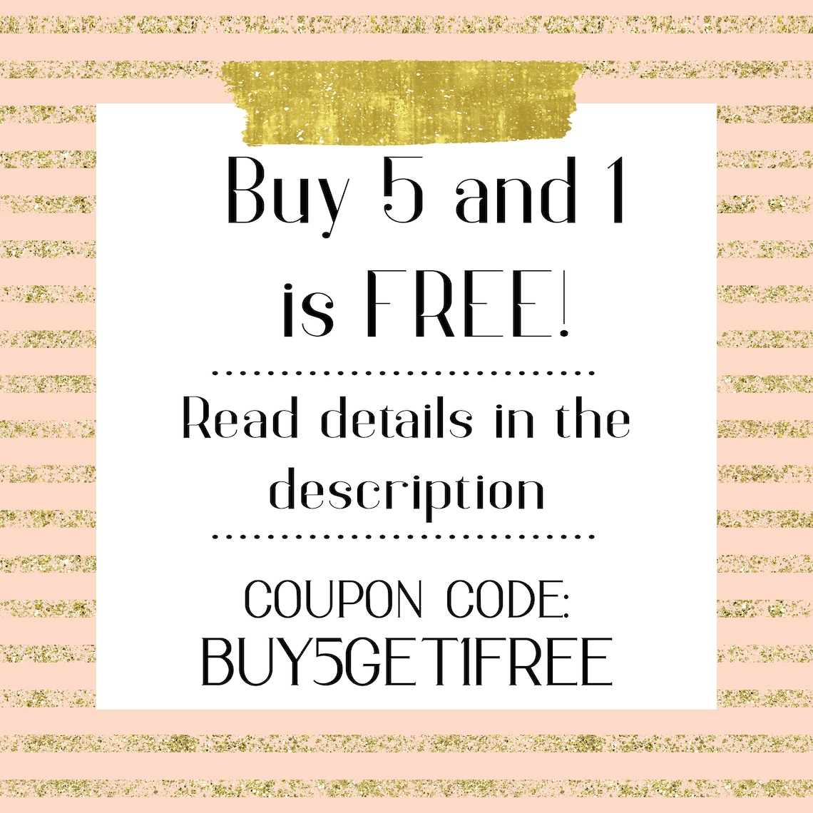 20% Discount COUPON Buy 5 items and get 1 FREE Please read | Etsy