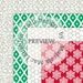 Christmas Digital Paper red and Green MERRY CHRISTMAS Patterns Ikat ...