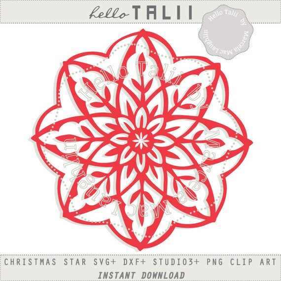 Round Star DIGITAL Flower Mandala Overlay Cut files DIY for | Etsy