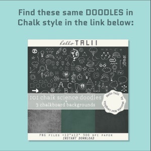 101 SCHOOL Doodles- SCIENCE and MATH Doodles Clipart- Back to School ...