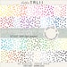 RAINBOW Confetti Dots DIGITAL PAPER- Round Confetti Backgrounds Polka ...