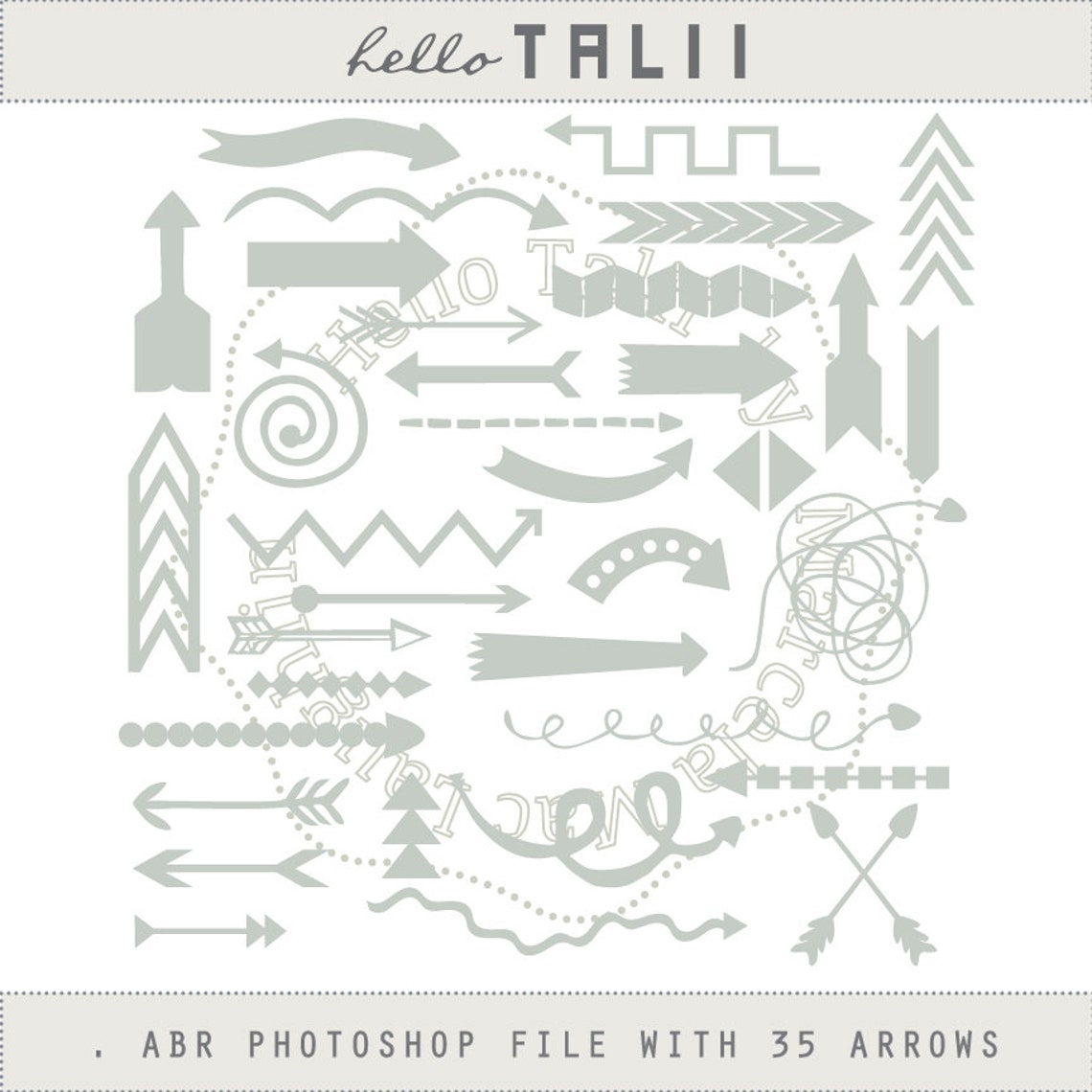 ARROWS Photoshop Brushes Digital PS Brushes High Quality ABR | Etsy