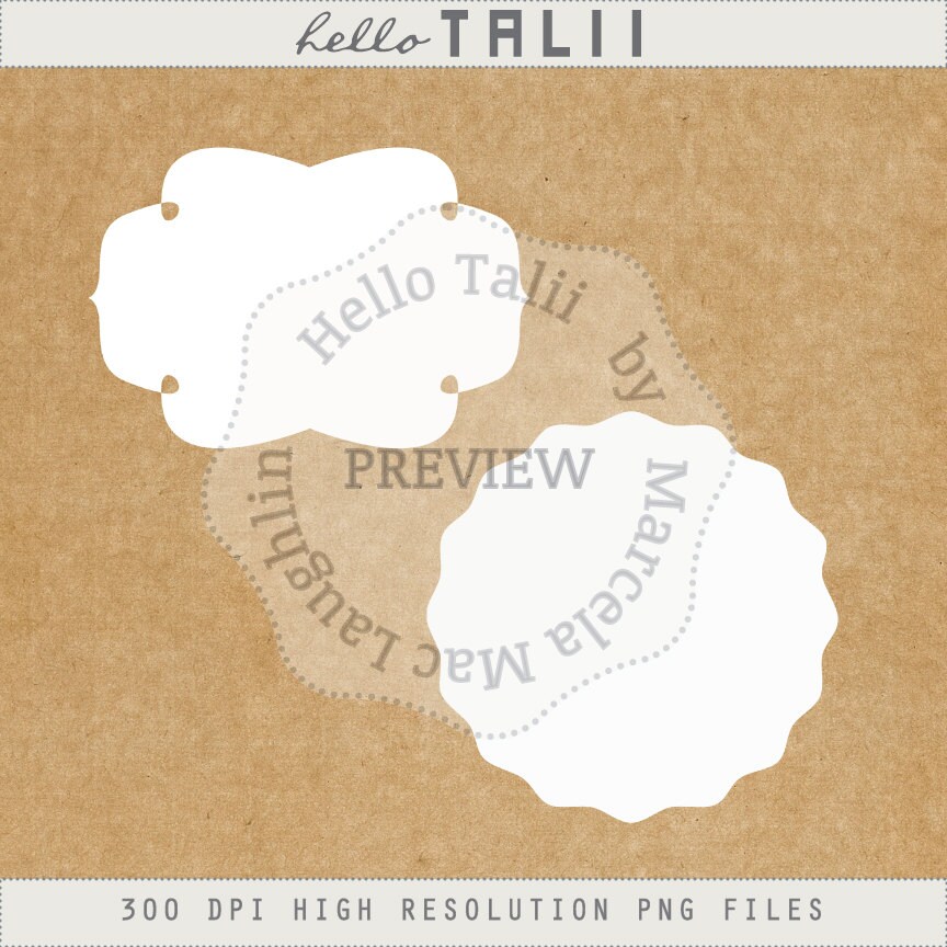 WHITE LABELS DIGITAL White Frames Clip Art 20 Vintage Labels - Etsy