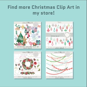 Christmas DOODLES Clipart- 75 Handdrawn Digital Holidays Doodles Frames ...