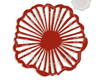 ROUND FLOWER SVG Cut Files Dxf Eps Png Studio3 Floral - Etsy