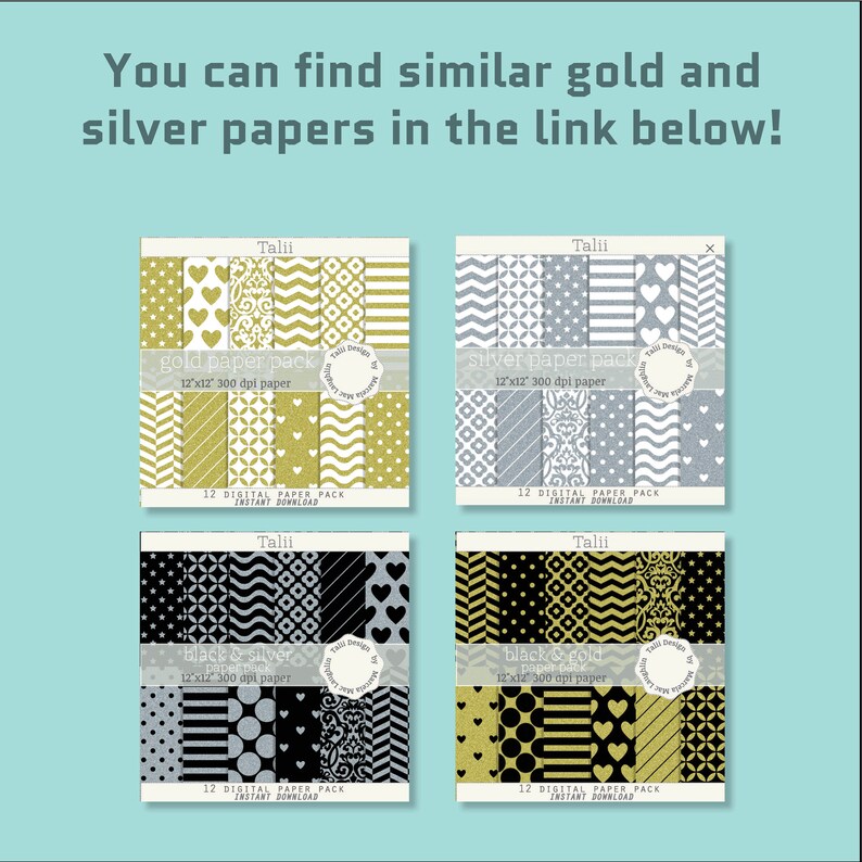 GOLD DIGITAL PAPER White and gold glitter backgrounds damask | Etsy