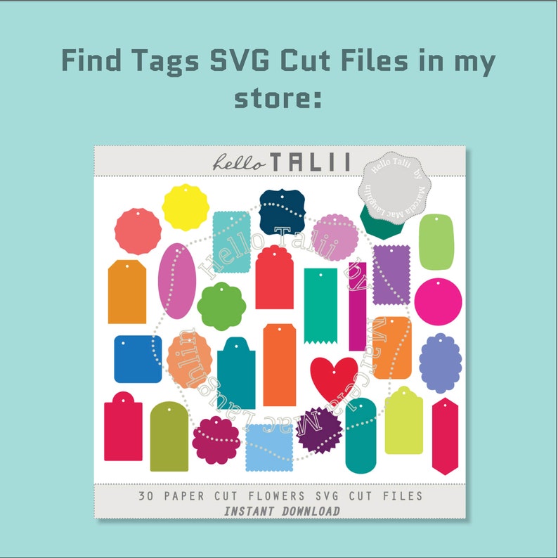 Tags PHOTOSHOP BRUSHES- 30 Tags High Quality ABR File Digital Tags ...