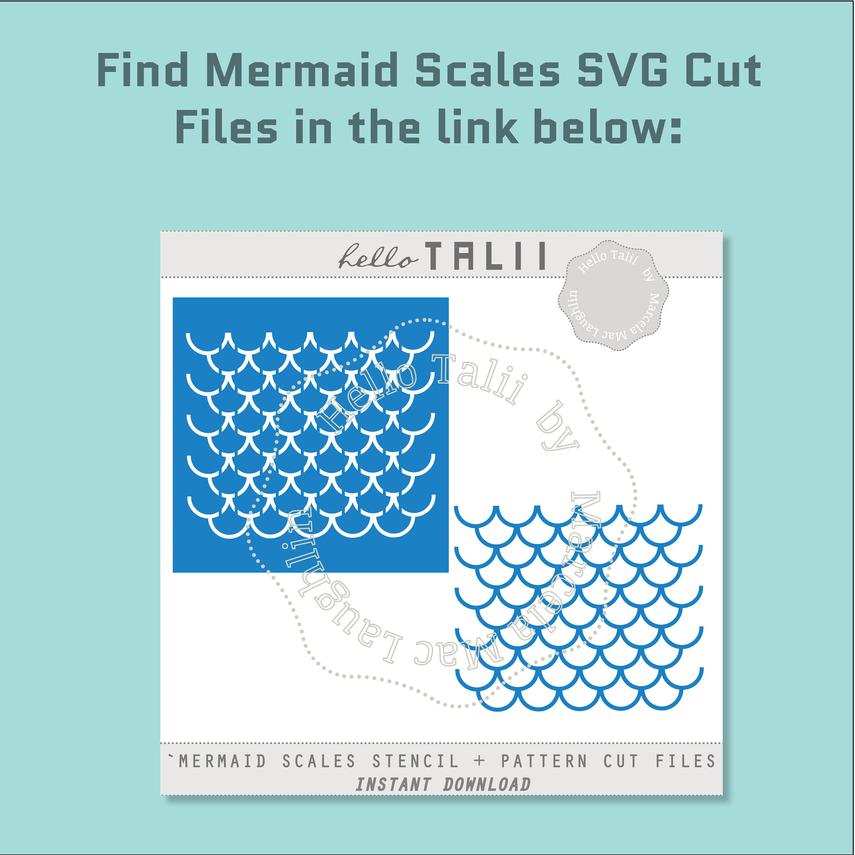 MERMAIDS BUNDLE Clip Art Digital Paper Graphics Little - Etsy