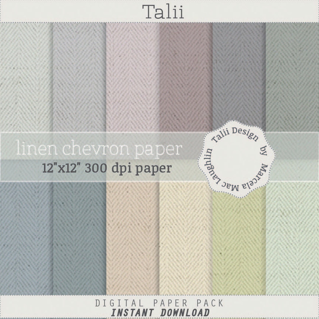 CHEVRON Digital Paper- LINEN Texture Backgrounds Soft Chevron Lines ...