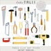 TOOLS CLIPART- Handyman Tools Clip Art Mechanic Tools Hand Drawn Tools ...