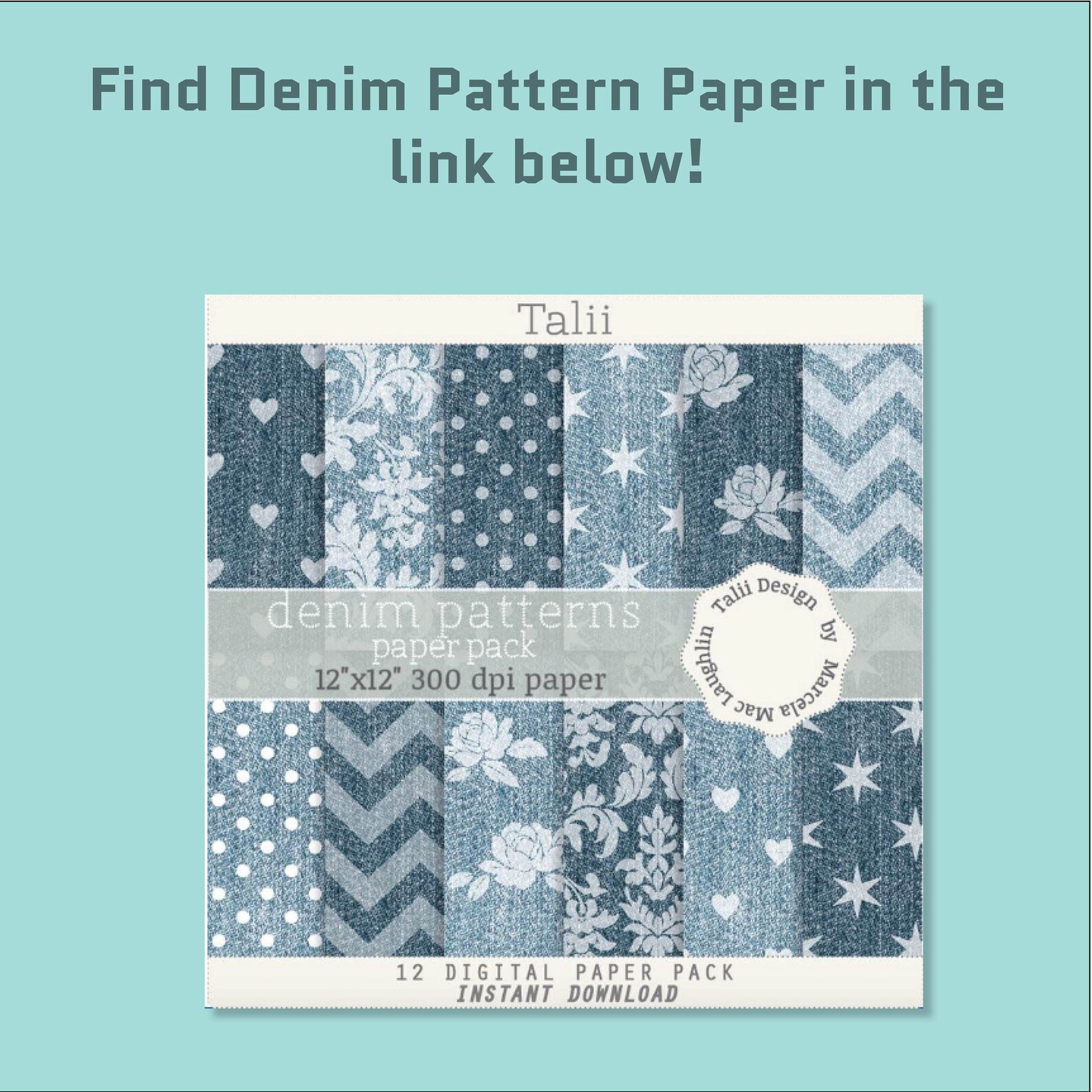 Denim DIGITAL Paper 20 Rainbow Colors Jeans Backgrounds Light - Etsy