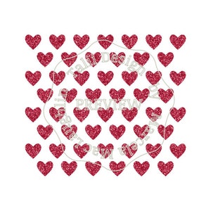Glitter HEARTS Clipart BUNDLE- Digital Valentine Day Clip Art Scalloped ...