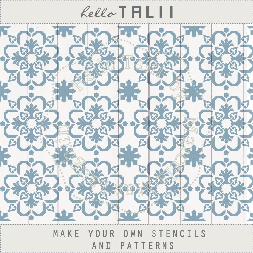 GOTHIC Tile DIGITAL Stencil Svg Cutting Files for Silhouette - Etsy