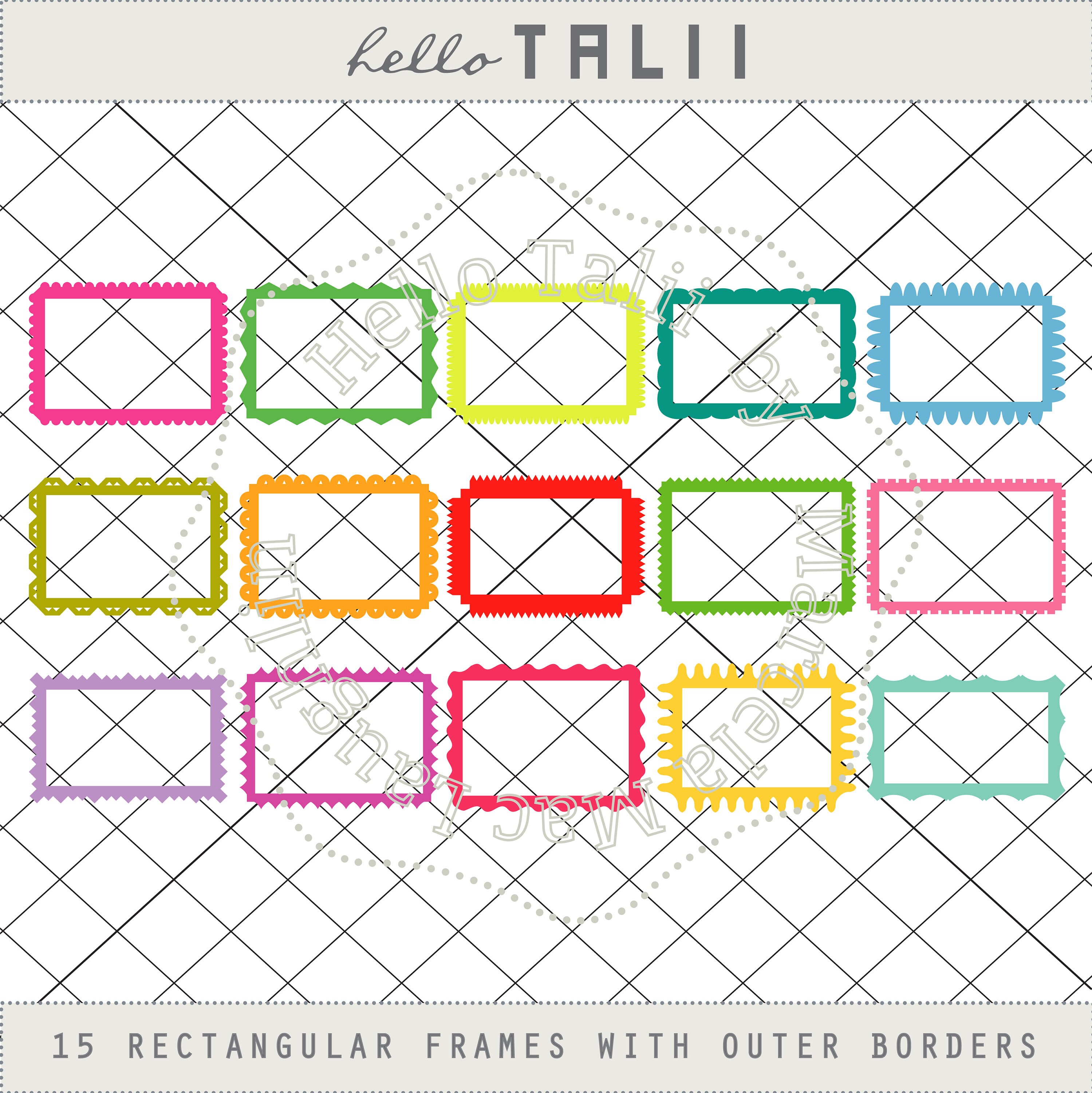 RECTANGULAR Frames BUNDLE SVG Cut Files 30 Digital Frames - Etsy