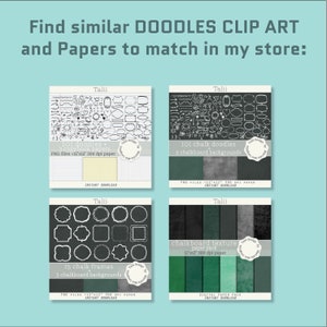 Chalkboard Back to SCHOOL Doodles Clip Art- 101 Science and Math WHITE ...