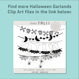 Halloween Clipart HALLOWEEN Bunting Flags and Banners- Clipart Flags ...
