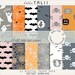 Halloween Digital Paper- HALLOWEEN Decor Paper Pumpkins Skulls Witch ...