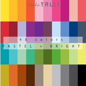 Big BASICS RAINBOW BUNDLE 1300 Rainbow Colors Digital Paper 33 Basic ...