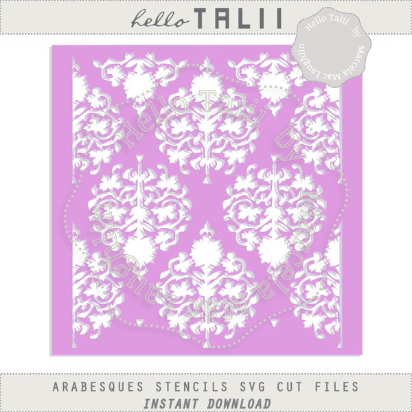 Damask Stencil - Etsy