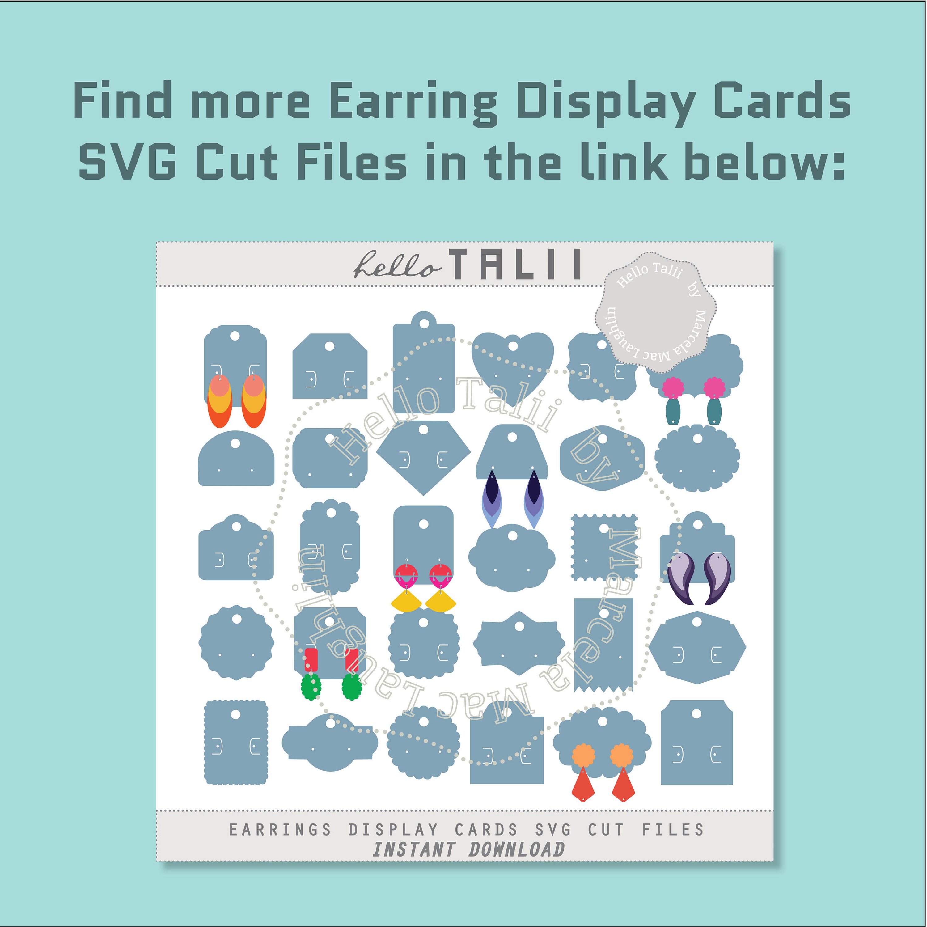 EARRING STACKS Svg Cut Files BUNDLE: 35 shapes Endless | Etsy