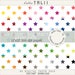 Big STARS Digital Paper 40 RAINBOW Colors Stars Bright Pastel on White ...