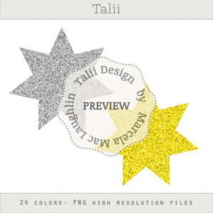 Glitter Stars CLIPART- 24 Stars in Rainbow Colors Sparkling Background ...