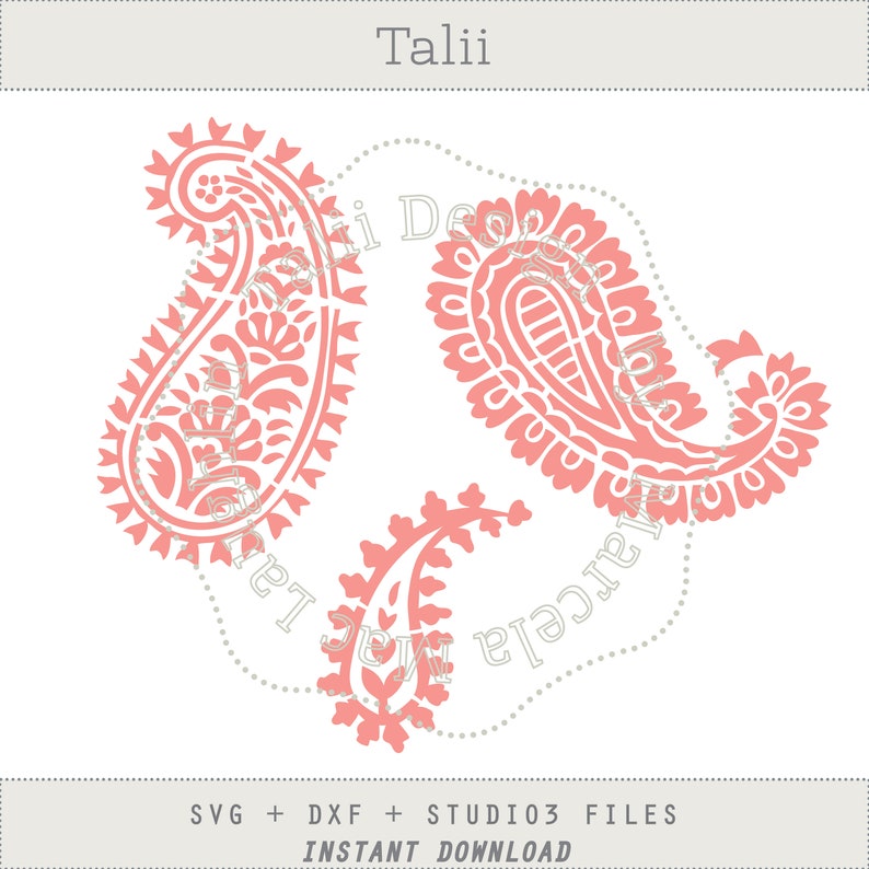 Paisley Stencil SVG Cutting Files DIGITAL 3 Indian Stencils - Etsy