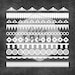 60 AZTEC BORDERS Clip Art- 60 Tribal Digital Borders in White+ 1 Black ...