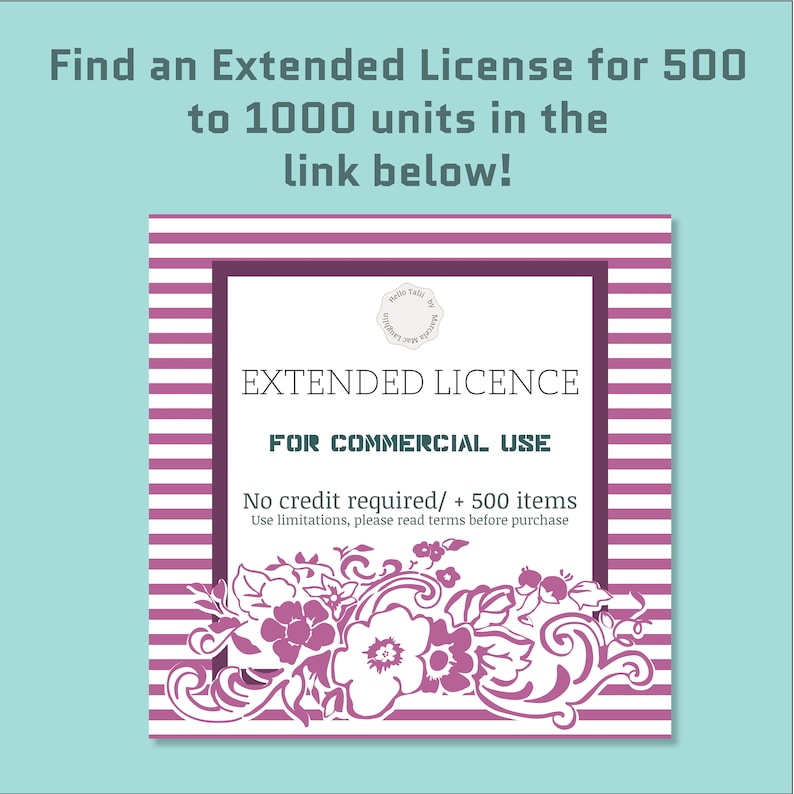 1 MINI Extended LICENSE for SMALL Business Use No Credit | Etsy