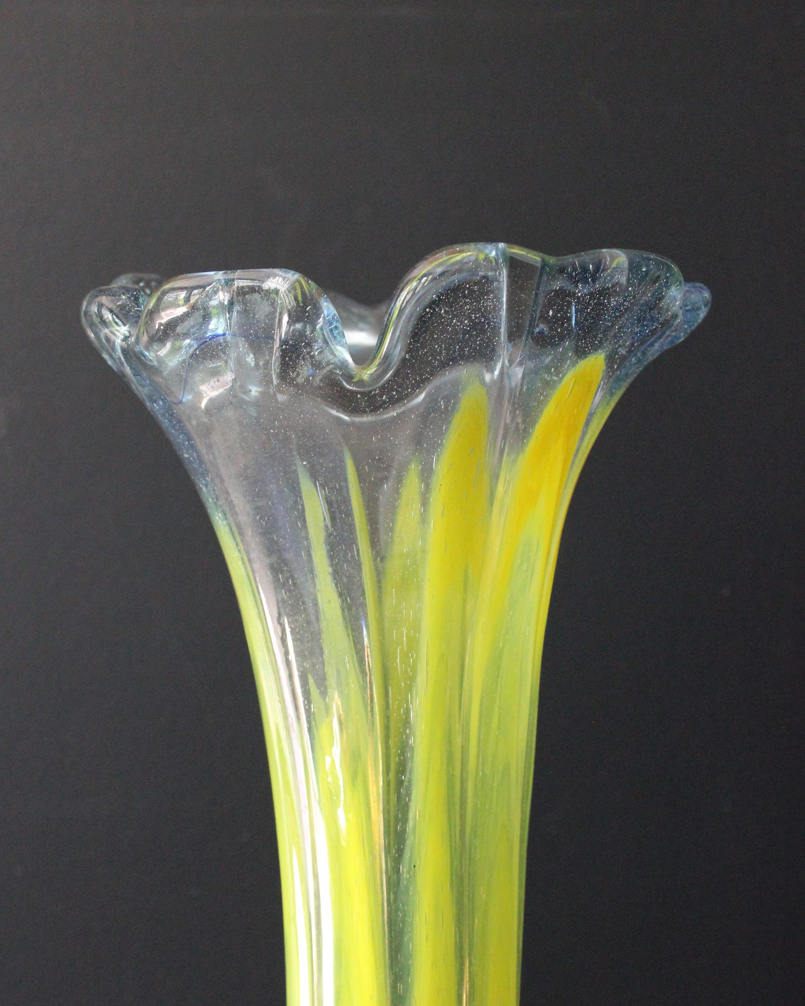 Vintage Decorative Hand-blown Murano Style Glass Vase - Etsy