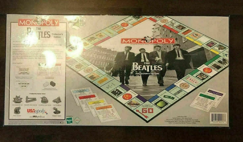 THE BEATLES Monopoly Collector's Edition 2008 Board Game W/ Pewter ...