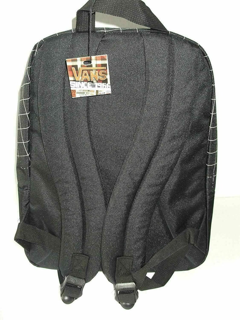 Vtg Vans off the Wall Backpack Van Doren Black School Backpack Back to ...