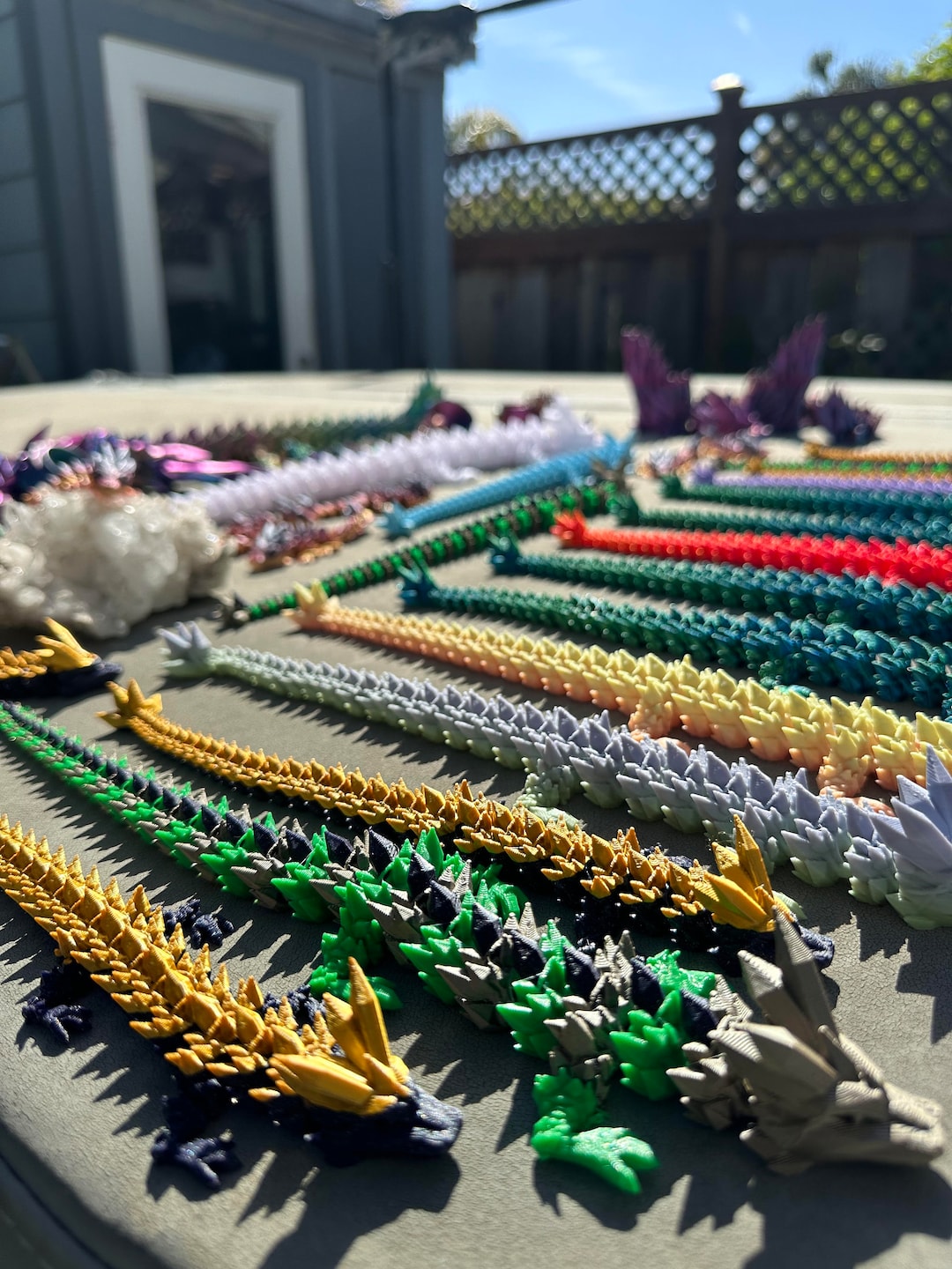 Dragon Crystal - 3D Printed Articulated Dragon - Sensory Stress Relief ...