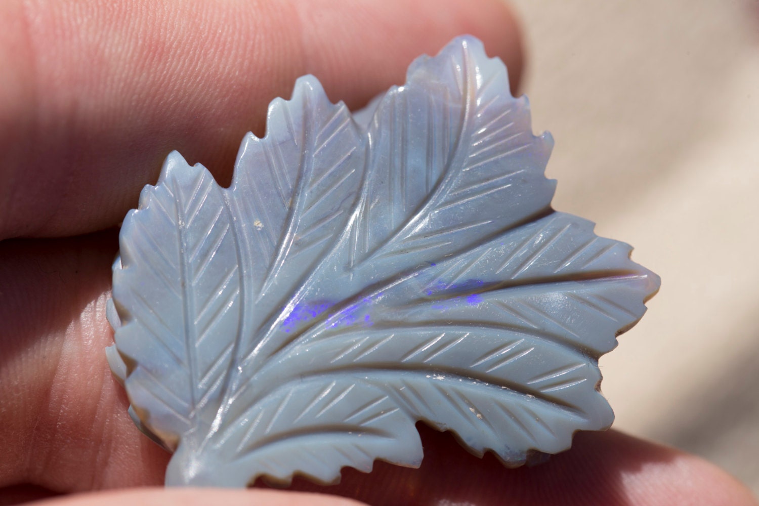 Australian Feather Opal Carving Semi-blackopal Double Sided - Etsy