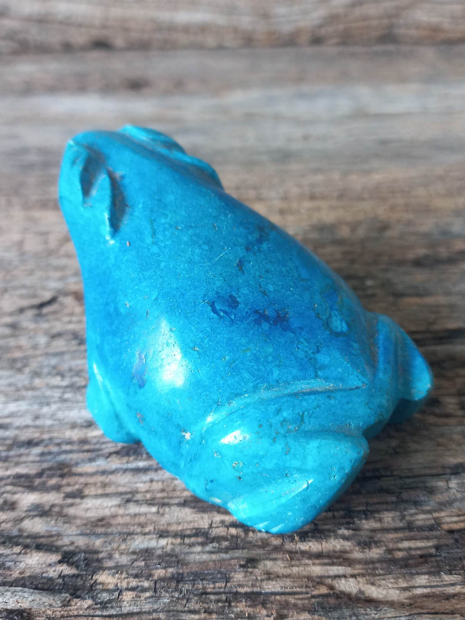 Vintage Turquoise Frog Amulet Symbol of Rebirth Creation Amphibian ...