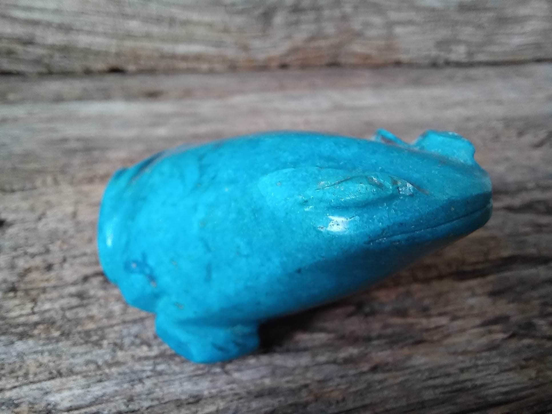 Vintage Turquoise Frog Amulet Symbol of Rebirth Creation Amphibian ...