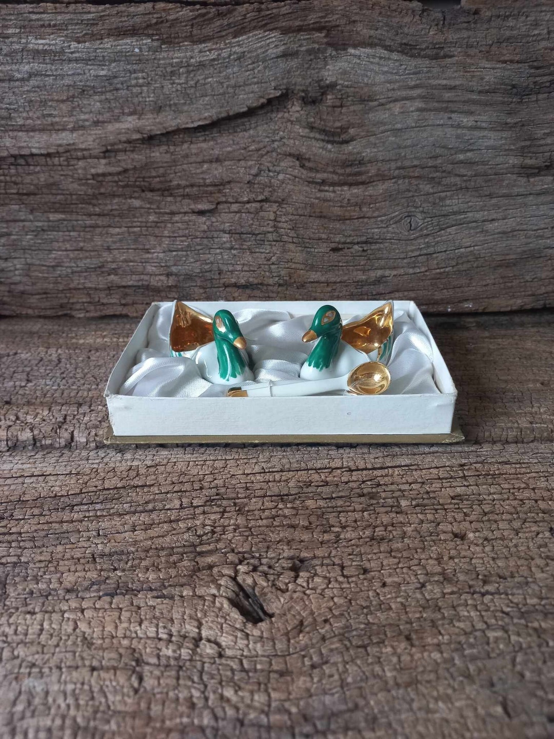 Vintage French Limoges Porcelain Duck Salt and Pepper Cellars With ...