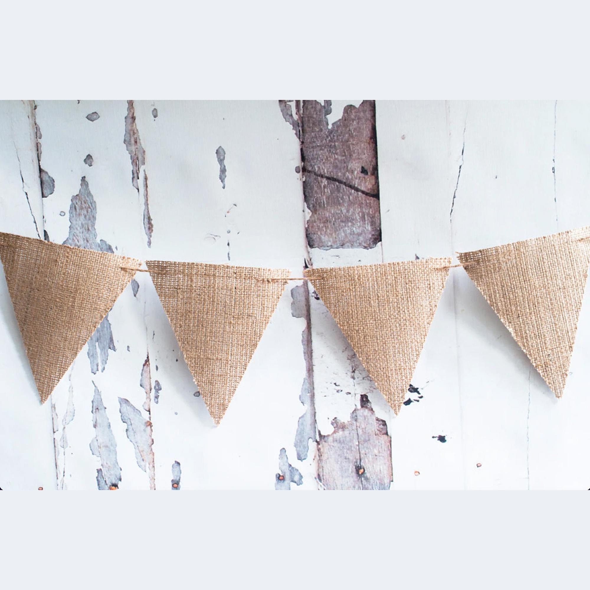 Triangle Burlap Banner Clipart