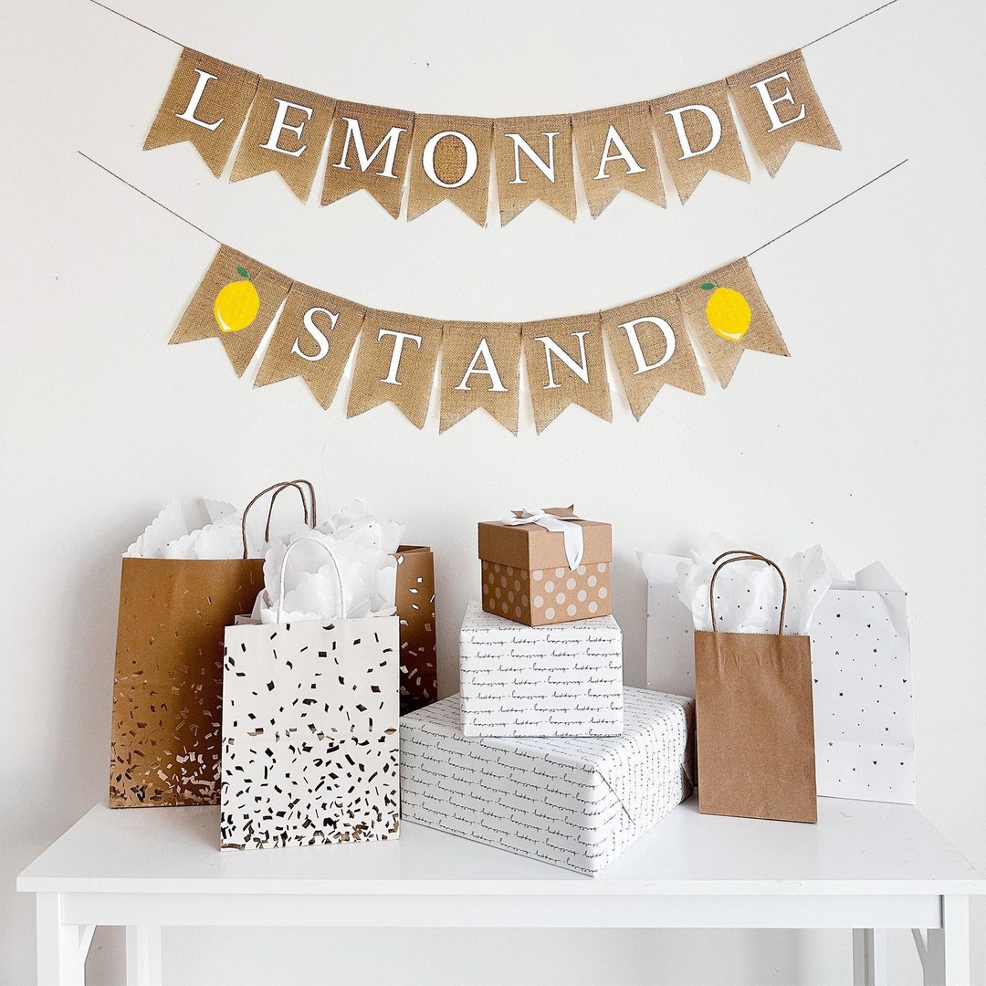 Lemonade Stand Banner, Lemon Theme Party, Birthday Decorations, Summer ...