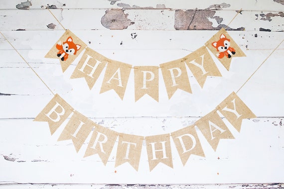 Party Supplies Banners & Signs Woodland party Decorations Woodland ...