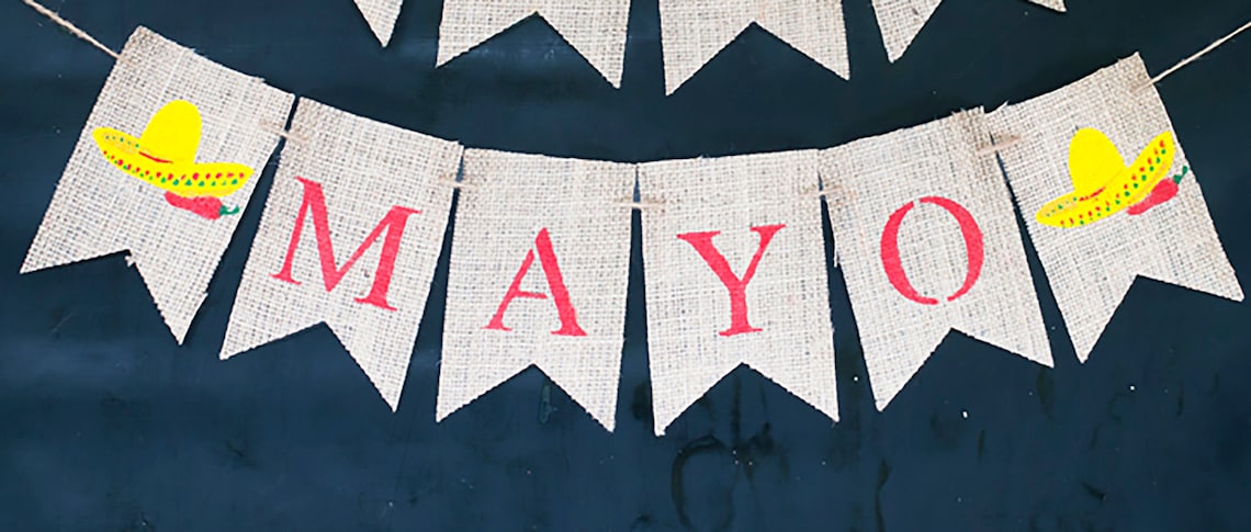 Cinco De Mayo Party Banner, May 5th Fiesta Decorations - Etsy