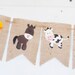 Farm Birthday Party Banner Farmhouse Barnyard Party Decor - Etsy
