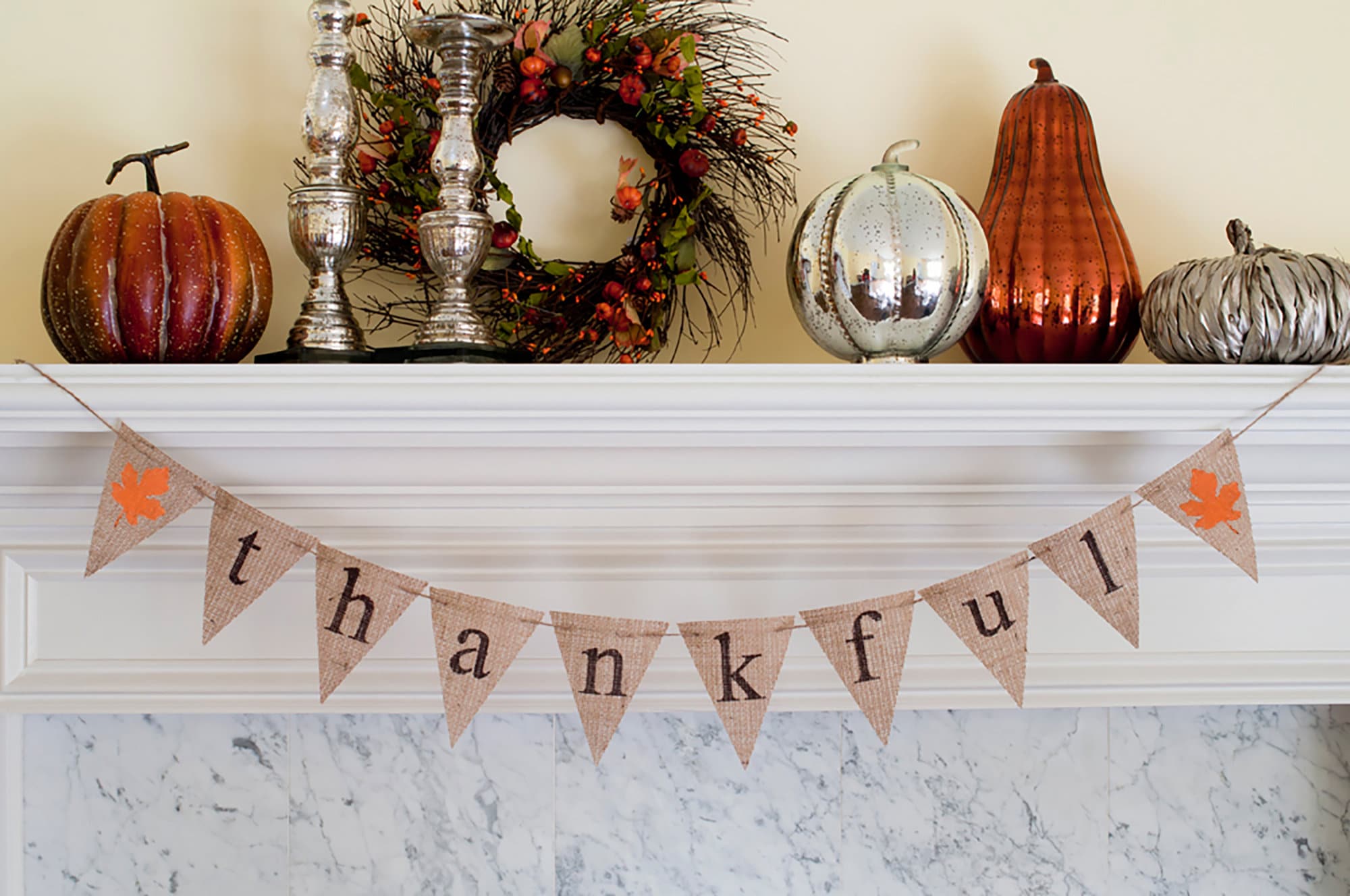 Thankful Banner Thanksgiving Banner Thankful Garland | Etsy