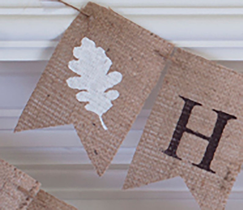 Happy Thanksgiving Burlap Banner Happy Thanksgiving Banner | Etsy