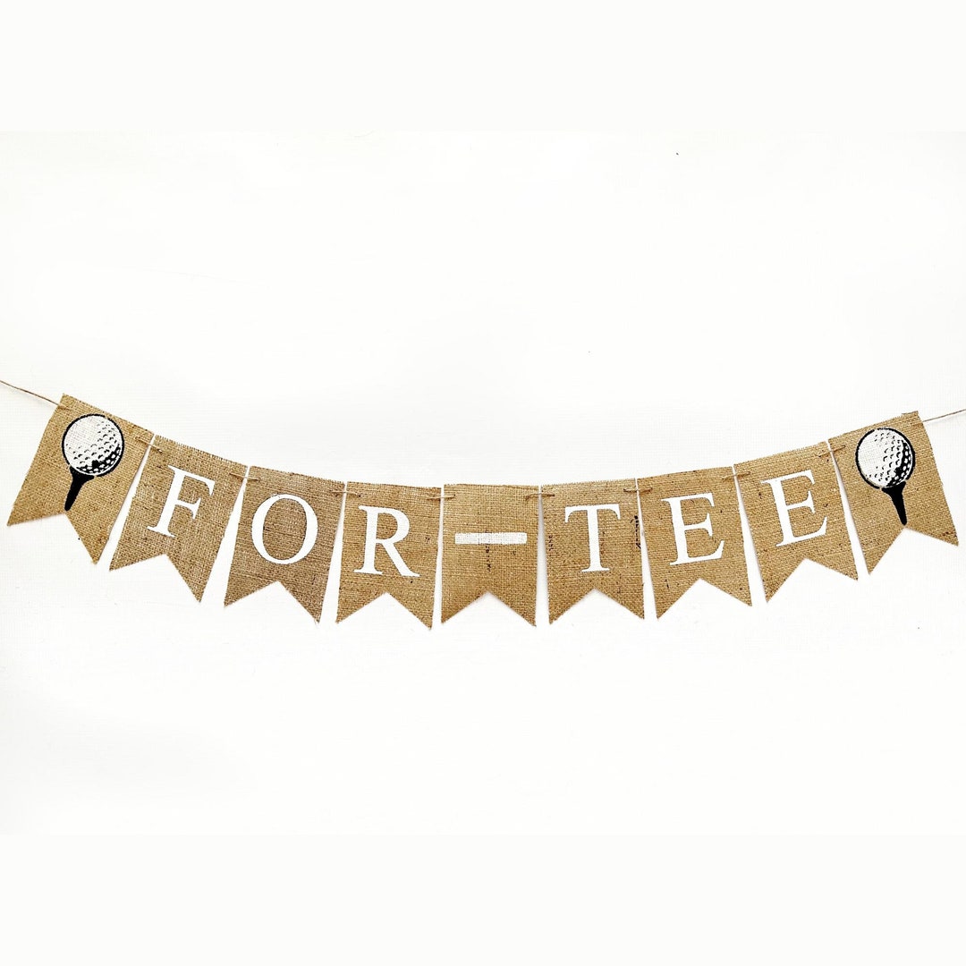 Golf 40th Birthday Party Decorations, Let's Par-tee Banner, Golfing ...