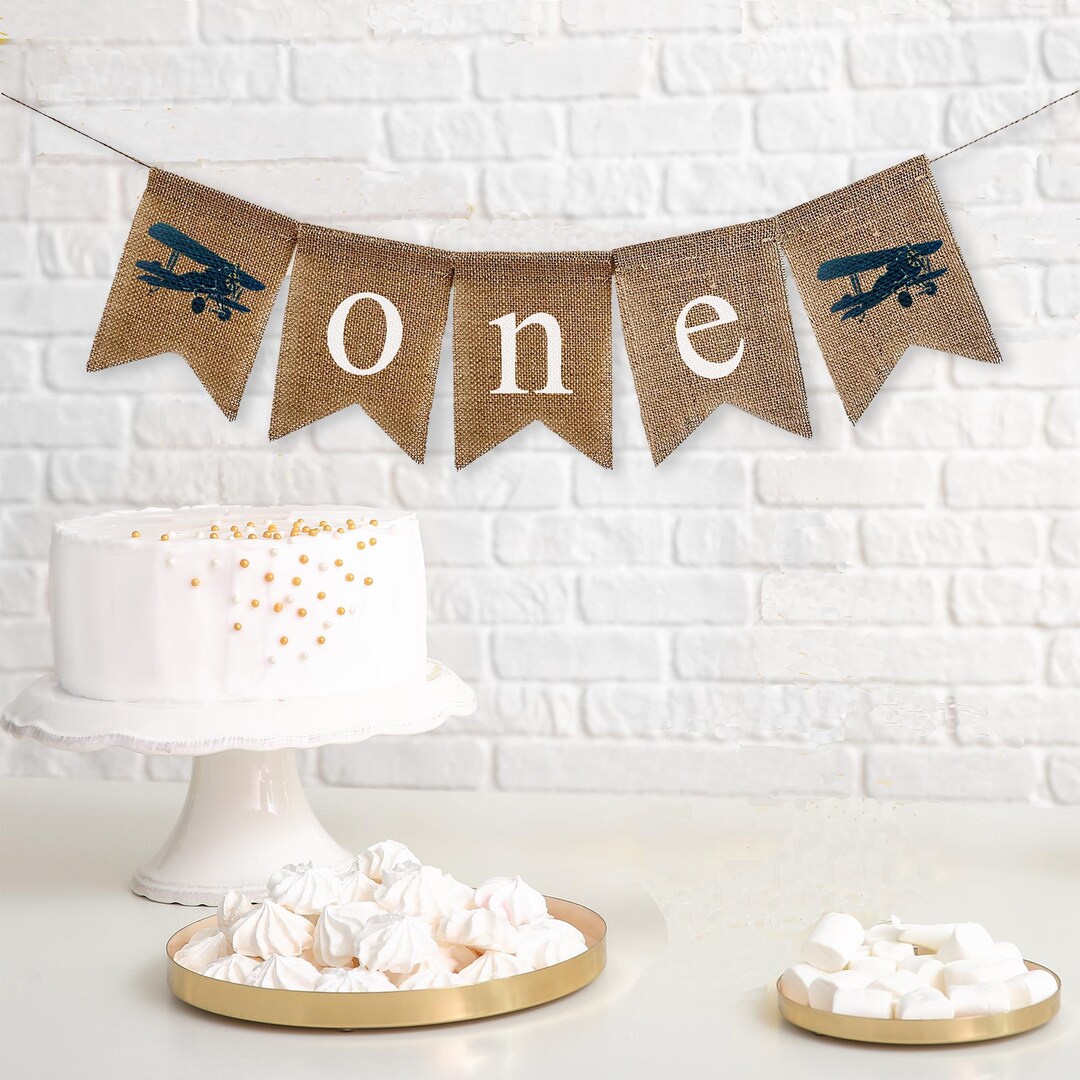 Airplane Party Decorations, Baby Boy First Birthday, 1st Birthday Decor ...