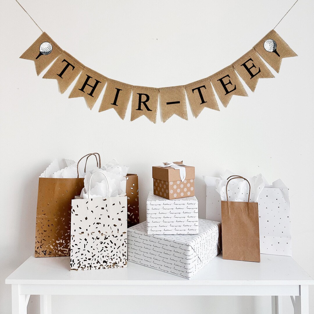 Golf Birthday | 30th Birthday Decorations | Thir-tee Banner | Golf ...