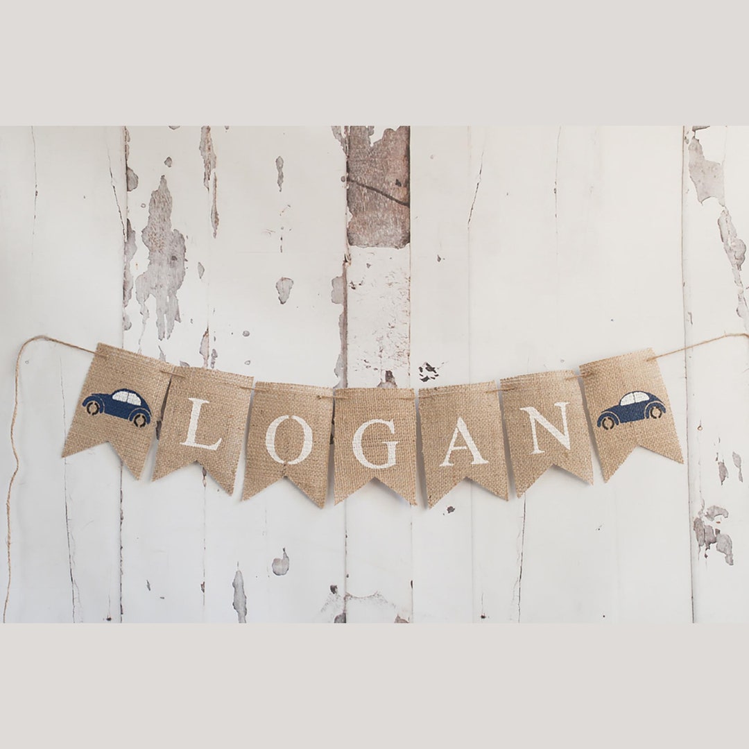 Car Banner, Car Name Banner, Car Room Deco, Personalized Car Banner ...